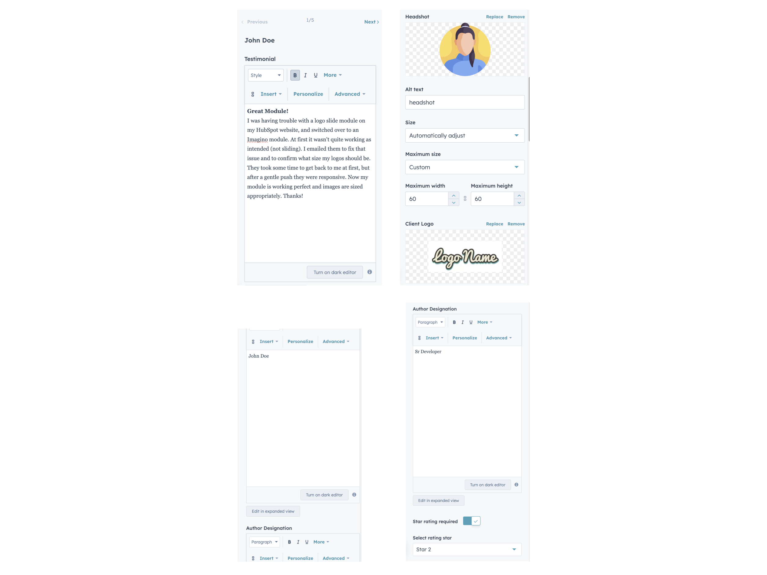 Testimonial With Rating Module by Techclaro Solutions Testimonial With Rating Module by Techclaro Solutions